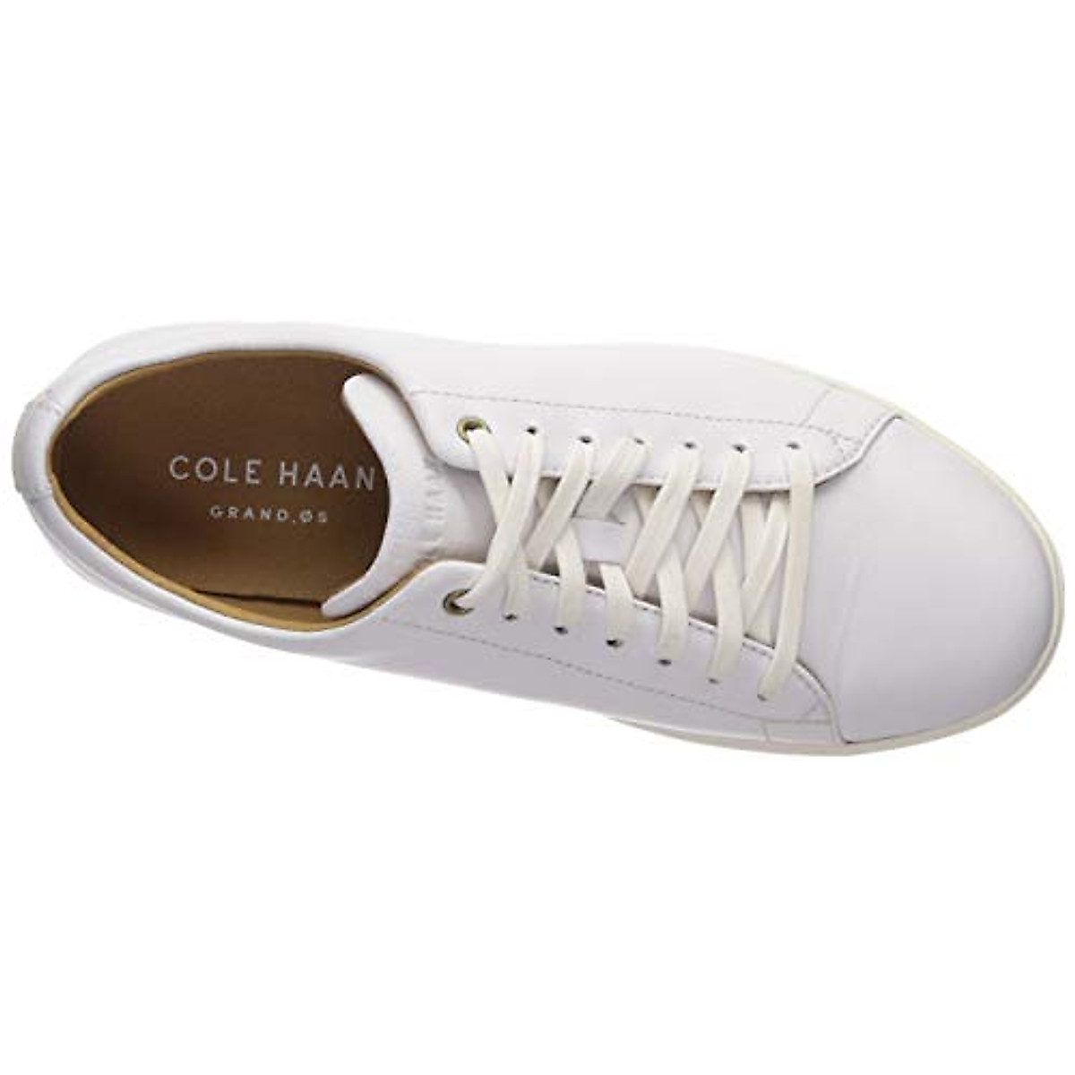 Cole Haan womens Grand Crosscourt Sneaker, Bright White Leather/Optic White, 8 US