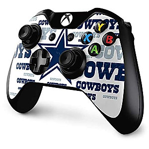 Skinit Decal Gaming Skin Compatible with Xbox One Controller - Officially Licensed NFL Dallas Cowboys Blue Blast Design