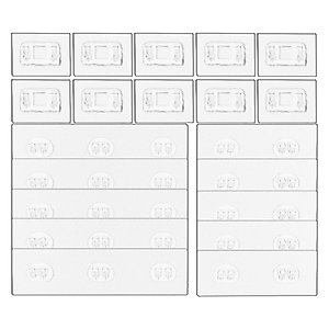 20pcs Shower Caddy Adhesive Replacement, Strong Adhesive for Shower Caddy Sticker, Shower Caddy Adhesive No Drilling for Corner Shelf Basket, Bathroom Storage Shelves, Kitchen Racks and Soap Holder