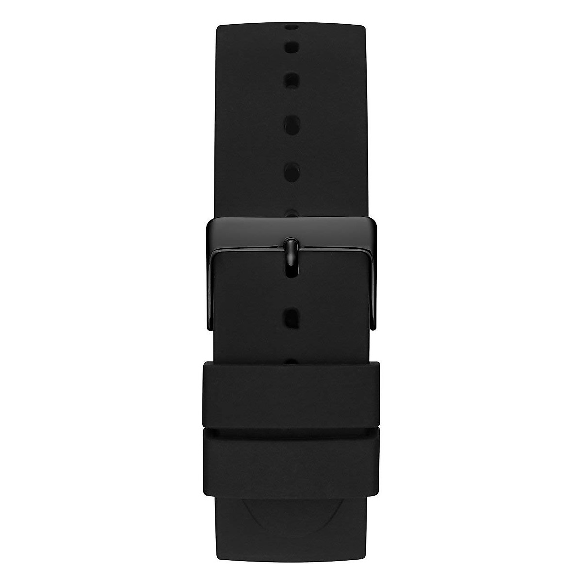 GUESS Iconic Studded Black Logo Silicone Watch. Color: Black (Model: U1161G2)