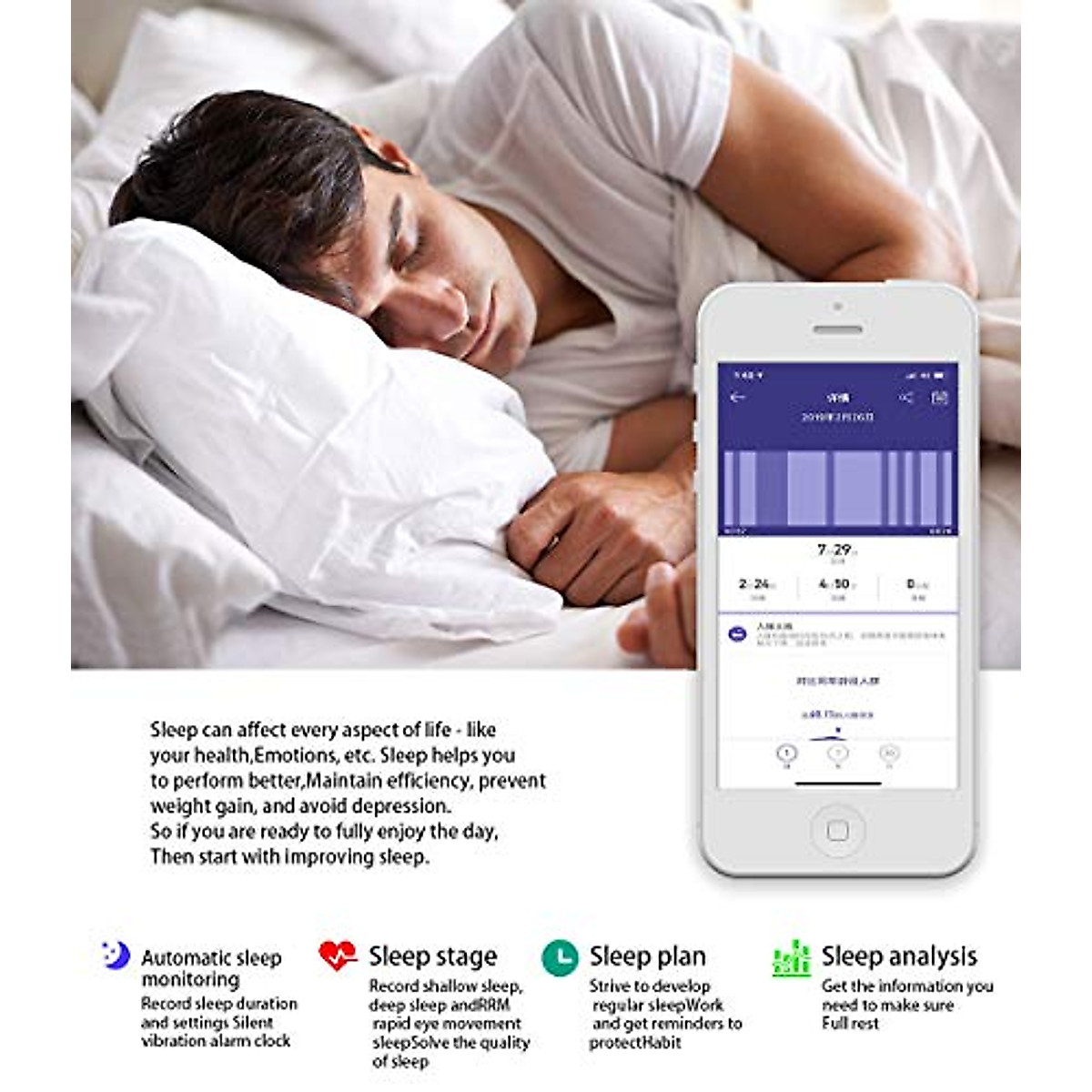 Fitness Tracker WB11, Smart Watch Activity Tracker with Heart Rate Monitor, IP67 Waterproof Smart Band with Step Counter, Calorie Counter, Pedometer Sport Watch for Women and Men (Latest Exclusive)