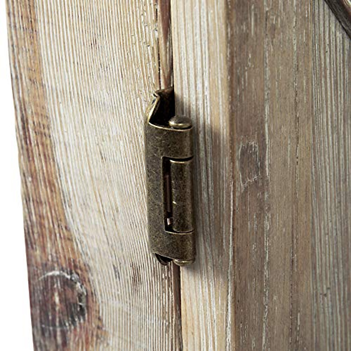 American Legend Barnwood Dartboard Cabinet with Wheat Finished Barn Style Doors - Dartboard Not Included