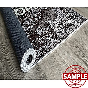 Keep Off, Popular Rug, Home Decor Rug, Themed Rug, Office Carpeting, Black and White Rug e721 (3.2x4.6 feet - 100x140 cm)