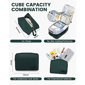 LOVEVOOK Large Travel Backpack for Women & Men, Carry on Backpack Airline Approved, TSA Personal Item Travel Bag fits 17" Laptop, 40L Waterproof Travel Essentials Sports Backpack with 3 Packing Cubes