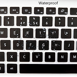 Keyboard Cover for 14" Dell Inspiron 14 5410 5415 5418 5420 5425 5430 7415 7420 7425 7430/13.3" Inspiron 13 5310 5320/16" Inspiron 16 5635 5630 5620 5625 7635 7620/Dell Latitude 3320 3420-Black