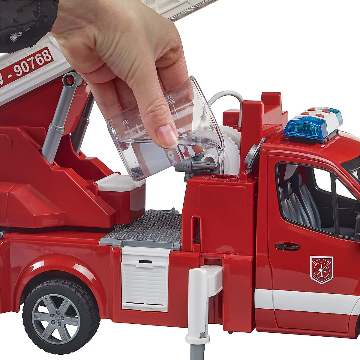 Bruder 02673 MB Sprinter Fire Engine w Ladder Water Pump & L/Smodule