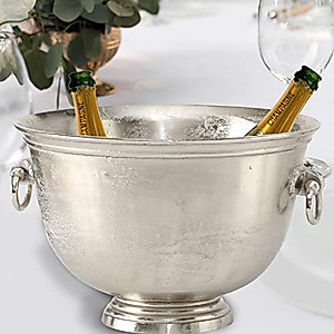 WHW Whole House Worlds Oversized Luxury Champagne Bucket with Old World Panache, 17.75 Inches, (45 cm) Grand Hotel Collection