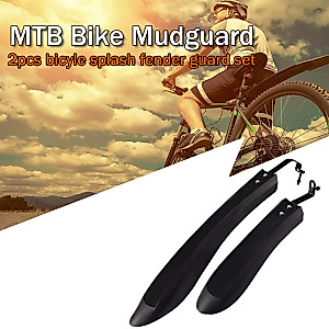 TXMACHINE Mountain Bike Fender Bike Mudguard Set for 24'' 26'' 28" with 1 Bicycle Front and 1 Rear Fenders (1 Set)