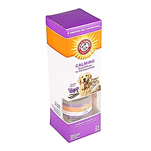 Arm & Hammer for Pets Air Care for Pet Odor Elimination | Arm & Hammer Air Care Pet Deodorizer with Baking Soda for Pet Households, Lavender Vanilla Reed Diffuser
