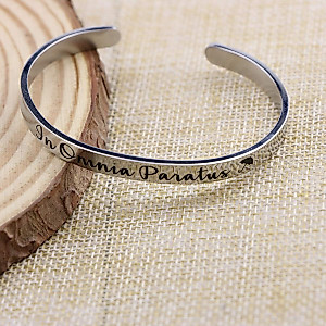 Memgift In Omnia Paratus Bracelet Gilmore Jewelry Ready For Anything Cuff Gift for Women