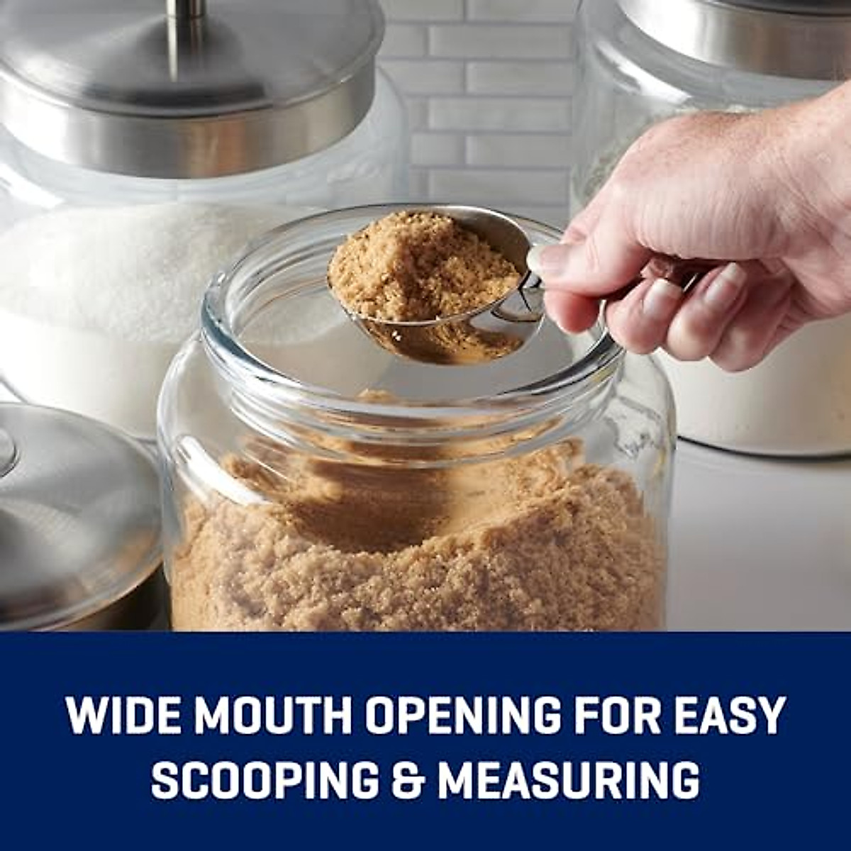 Anchor Hocking 1.5 Gallon Montana Glass Jar with Lid (2 piece, brushed metal, dishwasher safe)