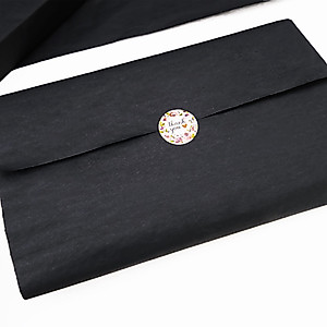 MR FIVE 50 Sheets 20" X 28" Large Size Black White Tissue Paper Bulk,Black or White Tissue Paper for Gift Bags,Black or White Tissue Paper for Crafts,Holiday,All Occasion Use (Black)