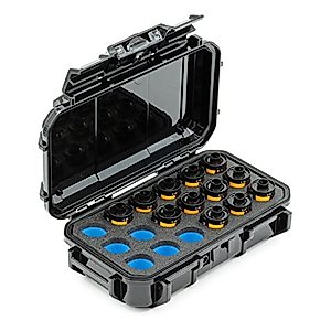 Evergreen X Seahorse 56 Professional Heavy Duty Waterproof Photographic Film Carrying and Hard Storage Case for 18 Rolls | 35mm Photo Film | Light Sealed, Waterproof, Crushproof (Film Not Included) (Black)