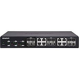 QNAP QSW-M1208-8C 10GbE Managed Switch, with 8-Port 10GbE SFP+/RJ45 Combo and 4-Port 10GbE SFP+ Gigabit