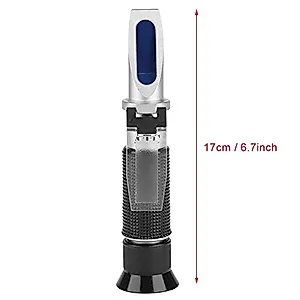 Professional Brix Refractometer Kit 0-20% Accurate Brix Refractometer Honey Beer Fruit Juice Sugar Tester Meter Length 17cm