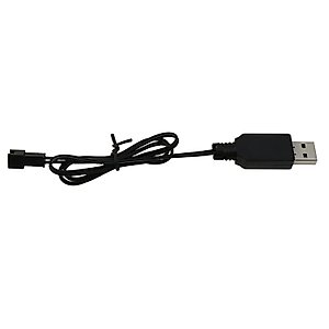ZZHXSM Charging Cable 3.7V 5000mA Output NiCd NiMH Battery Pack USB Charging Cable SM 2P Plug Adapter