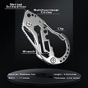 Wegrind EDC Key Organizer for Multiple Keys Hook Compact Key Holder and EDC Tools for Men