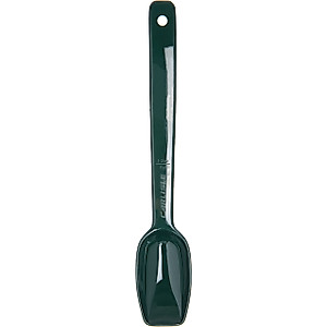 Carlisle FoodService Products Plastic Solid Spoon, 9 Inches, Green