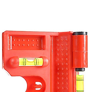 Kapro - 340 Postrite Post Level - Adjustable Folding Post Level - For Use on Posts and Pipes - Includes Strap and 3 Vials - Magnetic