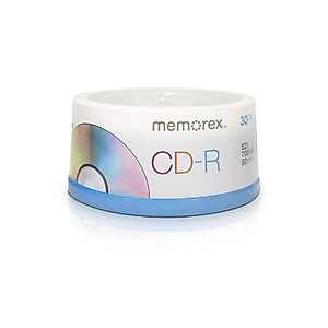 Memorex 700MB/80-Minute 52x Data CD-R Media (30-Pack Spindle)
