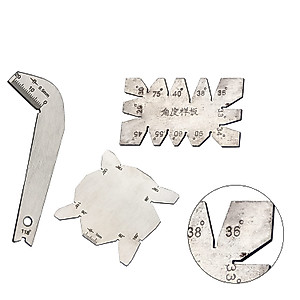 Utoolmart 3Pcs Drill Bit Angle Gauges Stainless Steel Drill Sharpener Tools S/S Angle Measuring Gage Hand Measure Tools