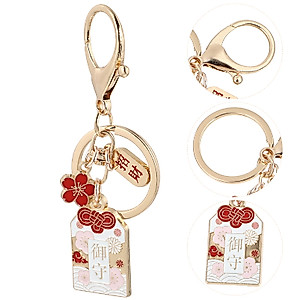 Lucky Cat Keychain Maneki Fortune Japanese Cat Keyring for Car Purse Backpack Handbag Birthday (Style 3)