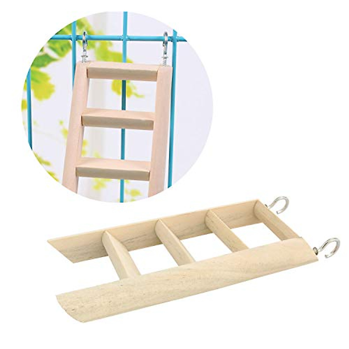 ZRM&E 165mm Length 115mm Height Wooden Ladder Hamster Ladder Wood Cage Hanging Ladder for Mouse, Chinchilla, Rat, Gerbil and Dwarf Hamster