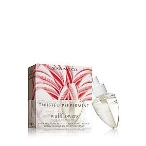 Slatkin & Co. "TWISTED PEPPERMINT" Wallflowers Refills - 2 bulbs