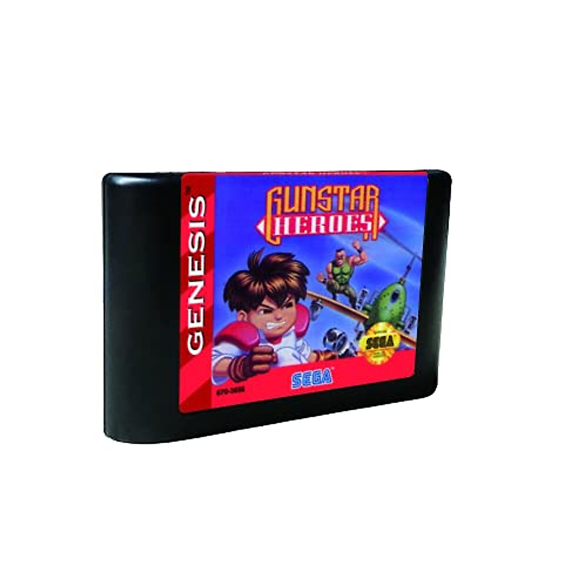 Royal Retro Gunstar Heroes - USA Label Flashkit MD Electroless Gold PCB Card for Sega Genesis Megadrive Video Game Console (Region-Free)