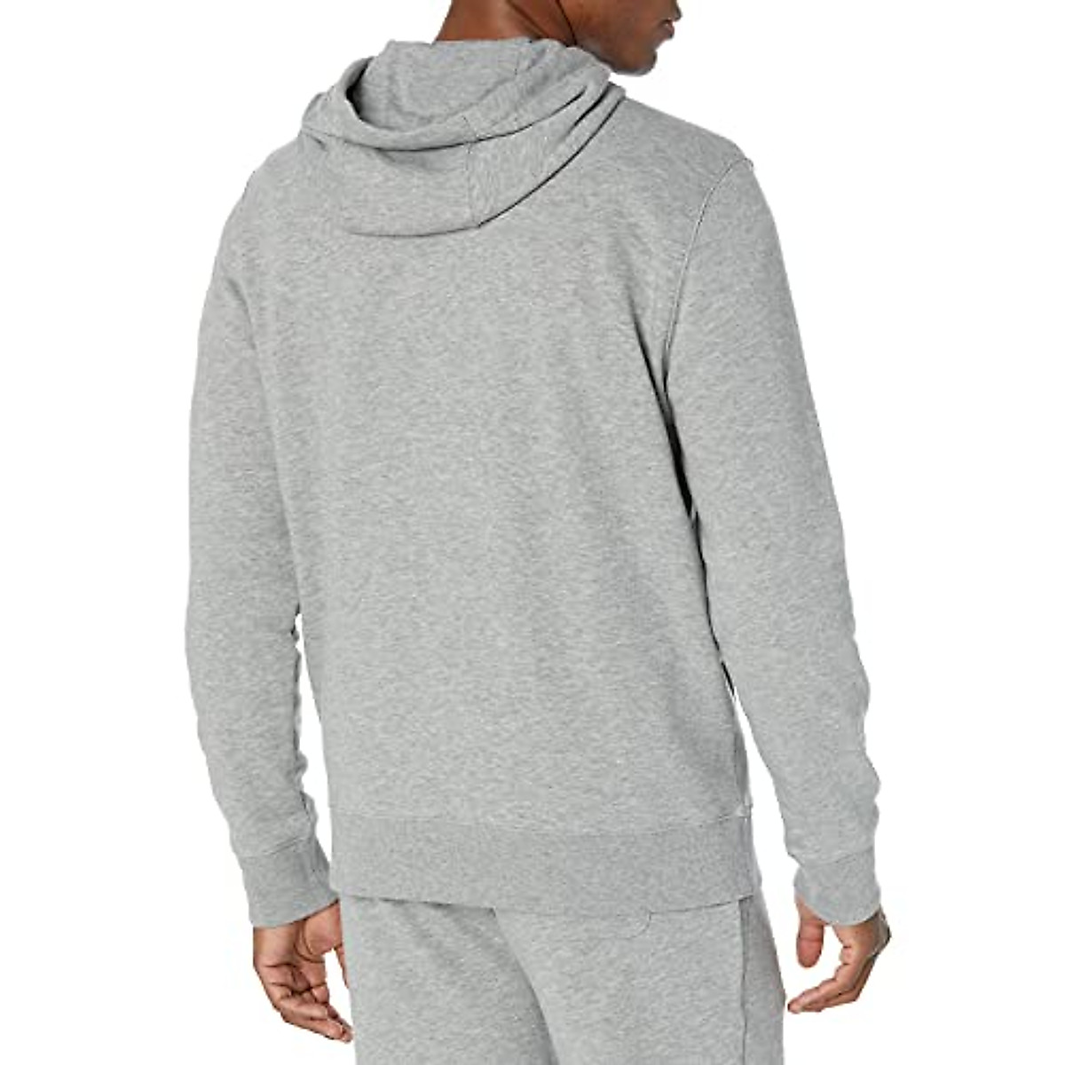 Amazon Essentials Men's Lightweight Long-Sleeve French Terry Hooded Sweatshirt (Available in Big & Tall), Grey Heather, Medium