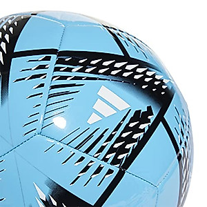 adidas unisex-adult FIFA World Cup Qatar 2022 Al Rihla Club Soccer Ball, Pantone/Black/White, 5