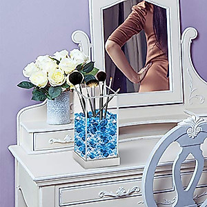 DomeStar Premium Blue Fake Ice, 150PCS 2.5Cups Acrylic Ice Rocks Plastic Rocks Acrylic Stones Crushed Ice Cubes Diamonds Gems for Vase Fillers Decoration