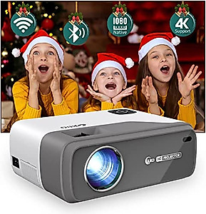 EUG Mini Smart Projector 1080P 4K WiFi Bluetooth Outdoor