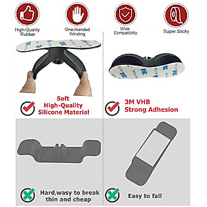 Cord Organizer for Kitchen Appliances, 6Pack Cord Wrapper with VHB Adhesive, Cord Winder Tidy Wire Keeper Holder Stick on for Small Appliances Kitchenaid Mixer Coffee Maker Pressure Cooker Air Fryer