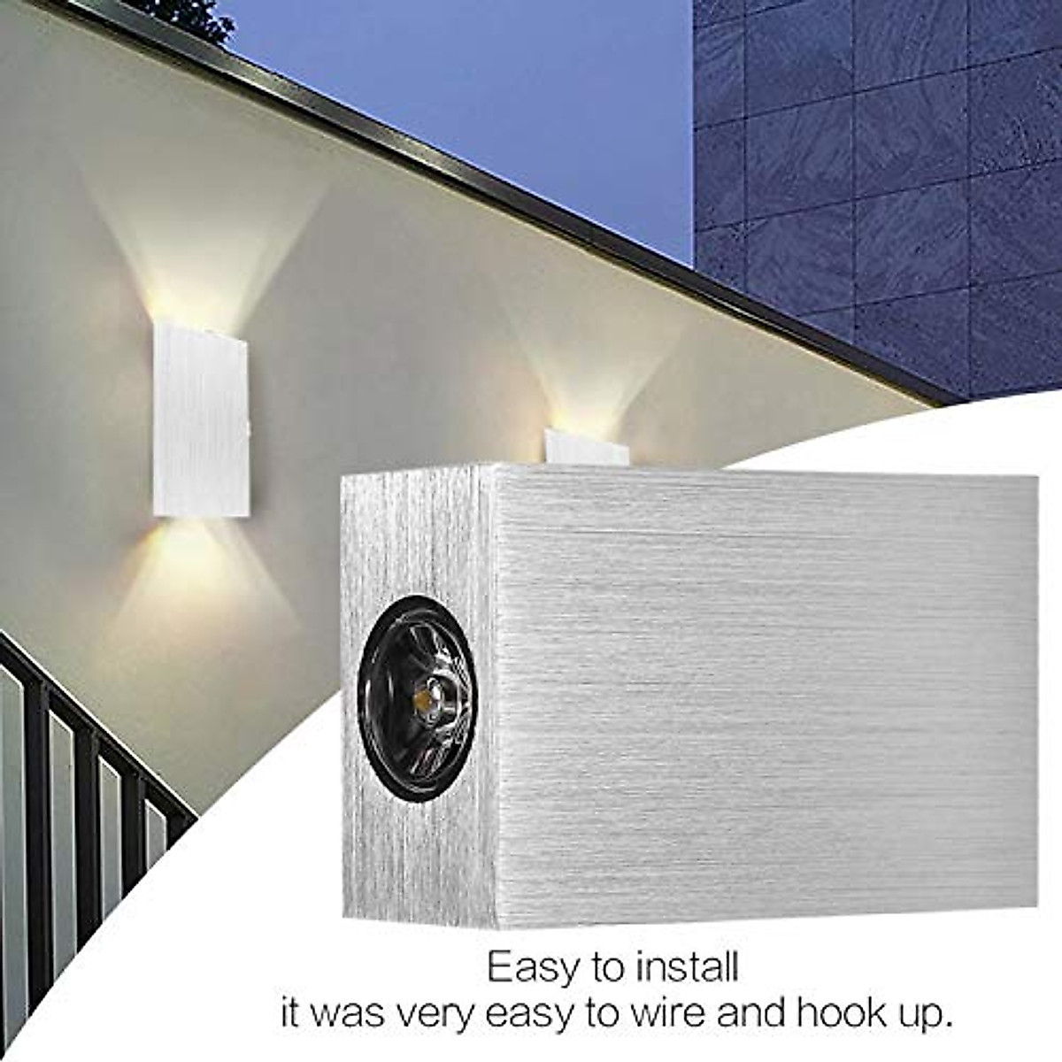 Aluminum Alloy Warm White Bulb Decorative Lights Outdoor Garden Lamp, Wall Mounted Lamp, for Ground/ Garden Home Decoration Indoor Outdoor Garden Lights