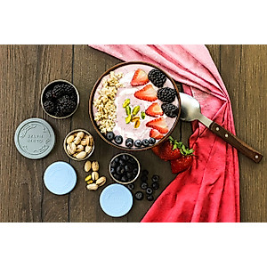 SMALL Condiment Size Leak Proof Stainless Steel Food Container | Great For Portion Control Snacks & Salad Dressing | Goes With Bento Box & Lunch Box | Dipping Container With Silicone Lids [3 PCS Set]