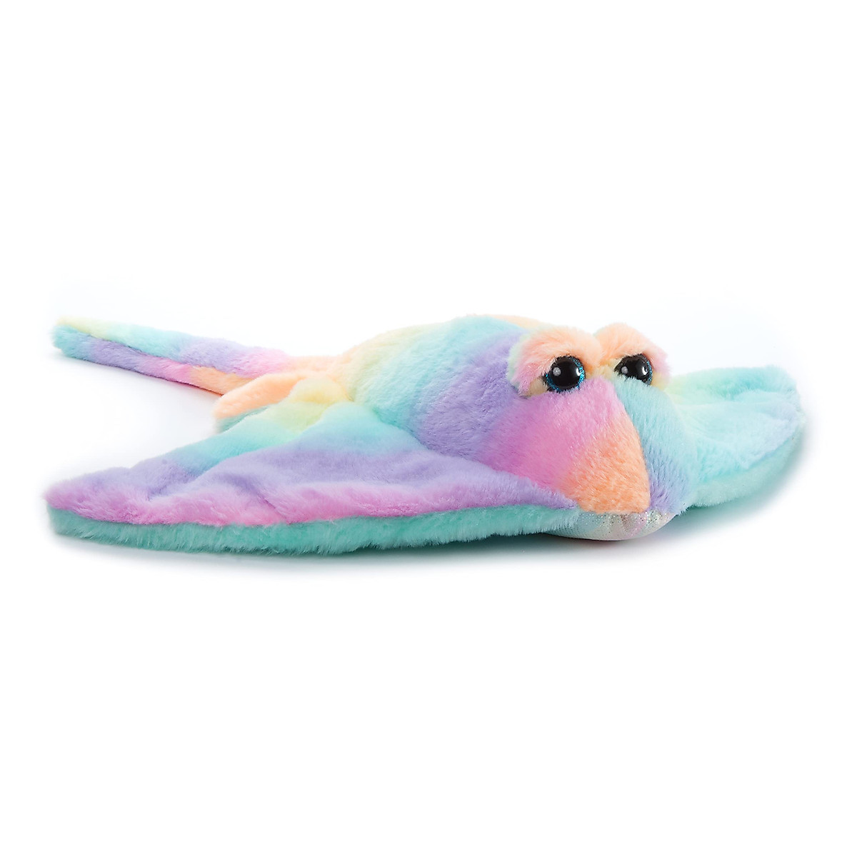 The Petting Zoo Stingray Stuffed Animal Plushie, Ombrez Ocean Animals, Rainbow Stingray Plush Toy 22 inches from Tip of Tail to Head
