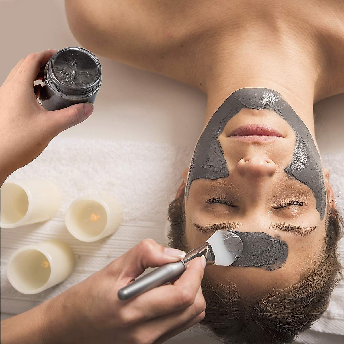 2oz Glass Jars with Lids(24 Pack), Eternal Moment Round Glass Jars with Inner Liners and Black Lids, Empty Cosmetic Containers for Creams, Powders, Balms,and Aromatherapy