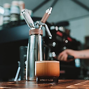 Hatfields London NitroPress Nitro Cold Brew Maker And Dispenser, Nitrogen Infuser, Cold Brew Kit with 10 Nitrogen Cartridges