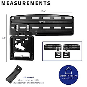 VIVO Micro-Gap Flat TV Wall Mount Designed for 43 to 85 inch 2021 Samsung Neo QLED, QLED (excluding AU7000, Q80A), Crystal UHD TVs, The Frame TV, Ultra Slim Profile, Max VESA 1200x800, Mount-TVSG1