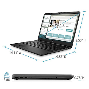 HP 15.6'' HD Laptop Computer (2023 Model), Quad-Core Intel Pentium N5030 (Upto 3.1GHz), 16GB RAM, 1TB SSD, Intel UHD Graphics, WiFi, HD Webcam, RJ-45, Long Hour Battery, Win 11+HubxcelAccessory,Black