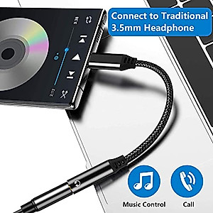 YAODEMA USB Type-C to 3.5 Headphone Audio Conversion Cable and 3.5mm AUX Audio Cable (3 Pieces)