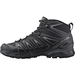Salomon Men's X Ultra Pioneer Climasalomon Waterproof Climbing Shoe, Black/Magnet/Monument, 12