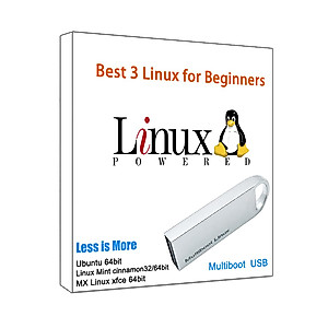 EZITSOL USB for Linux Mint USB 20.3 64bit & 19.3 32bit,Ubuntu 20.04,MX Linux 21 | 4IN1 Bootable Linux USB Drive | Best for Beginners | Boot Repair | Multiboot USB