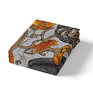 Feelyou Pumpkin Duvet Cover Full, Halloween Pumpkin Pumpkin Bedding Set Scary Halloween Comforter Cover Maple Leaves Bedspread Cover with 2 Pillow Case (No Comforter)