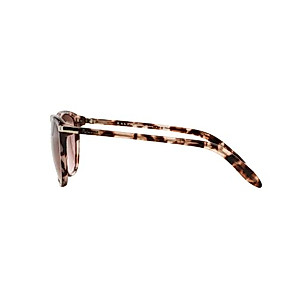 Ralph by Ralph Lauren RA 5160 11614 Shiny Pink Tortoise Plastic Cat-Eye Sunglasses Brown Gradient Lens