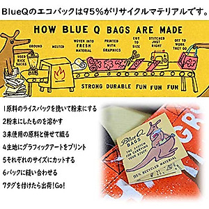 Blue Q Handy Tote ~ Hangry. Reusable lunch bag, little tote, gift bag, sturdy and easy to clean, made from 95% recycled material, 10"h x 8.5"w x 4.5"d