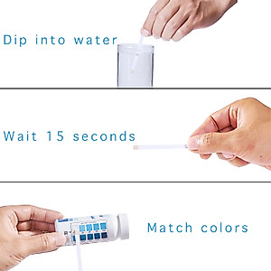 SuperCheck Chlorine Test Strips, 0-750 ppm, 50 Count, Chlorine Test Strips for Food Service, Measure Chlorine Contents in Sanitizing Solutions, Sanitizer Test Strips Food Service, Bleach Test Strips