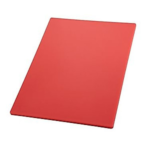 Winco CBRD-1218 Cbrd1218 Cutting Board, 12 X 18 X .5-In, Red - Red Raw Meat Cutting Boards-CBRD-1218
