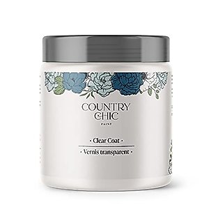 Clear Coat (4oz) - Eco-Friendly Clear Satin Sheen Top Coat for Chalk Style Wood Furniture Paint, Non-Yellowing Waterproof Finish, Easy Application